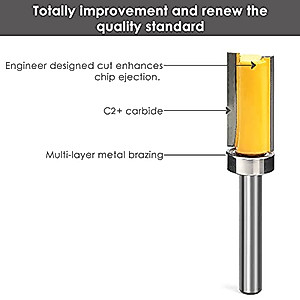 KOWOOD Router Bits Set of 40 Pieces, 1/4 Inch Shank, 40A Expert Router Bit Kit.