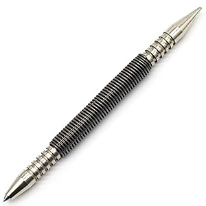WHLLING 1/16″Dual Head Nail Setter and 3/16″Center Punch, 3500 PSI Striking Force Counter Punch Spring Nail Set