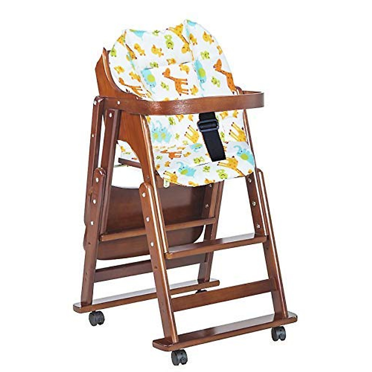 High Chair Cushion and Straps,High Chair Cushion Pad,Baby High Chair Seat Cushion Liner Pad Cover Mat and Highchair 5 Point Harness Straps,1 Set