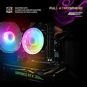 STGAubron Gaming Desktop PC Computer,Intel Core I7 3.4 GHz up to 3.9 GHz,GeForce RTX 2060 6G GDDR6,16G RAM,512G SSD,WiFi,BT 5.0,RGB Fanx6,RGB Keyboard&Mouse,RGB Mouse Pad,RGB BT Sound Bar,W10H64