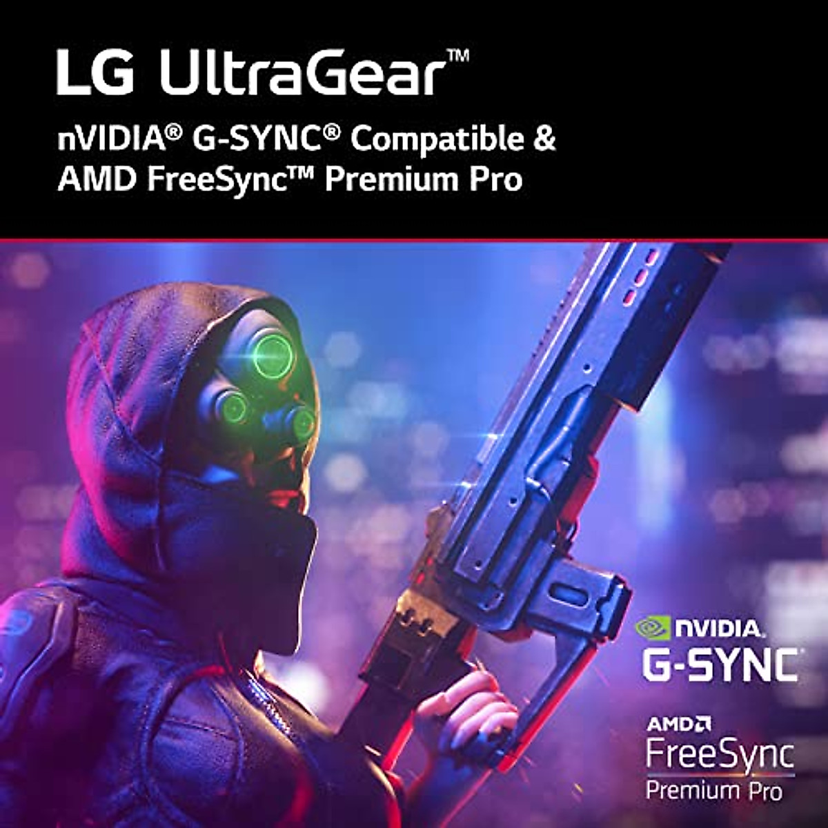 LG UltraGear UHD 32-Inch Gaming Monitor 32GQ950-B, Nano IPS 1ms (GtG) with ATW, VESA DisplayHDR 1000, NVIDIA G-SYNC, and AMD FreeSync, 144Hz, Black (Renewed)