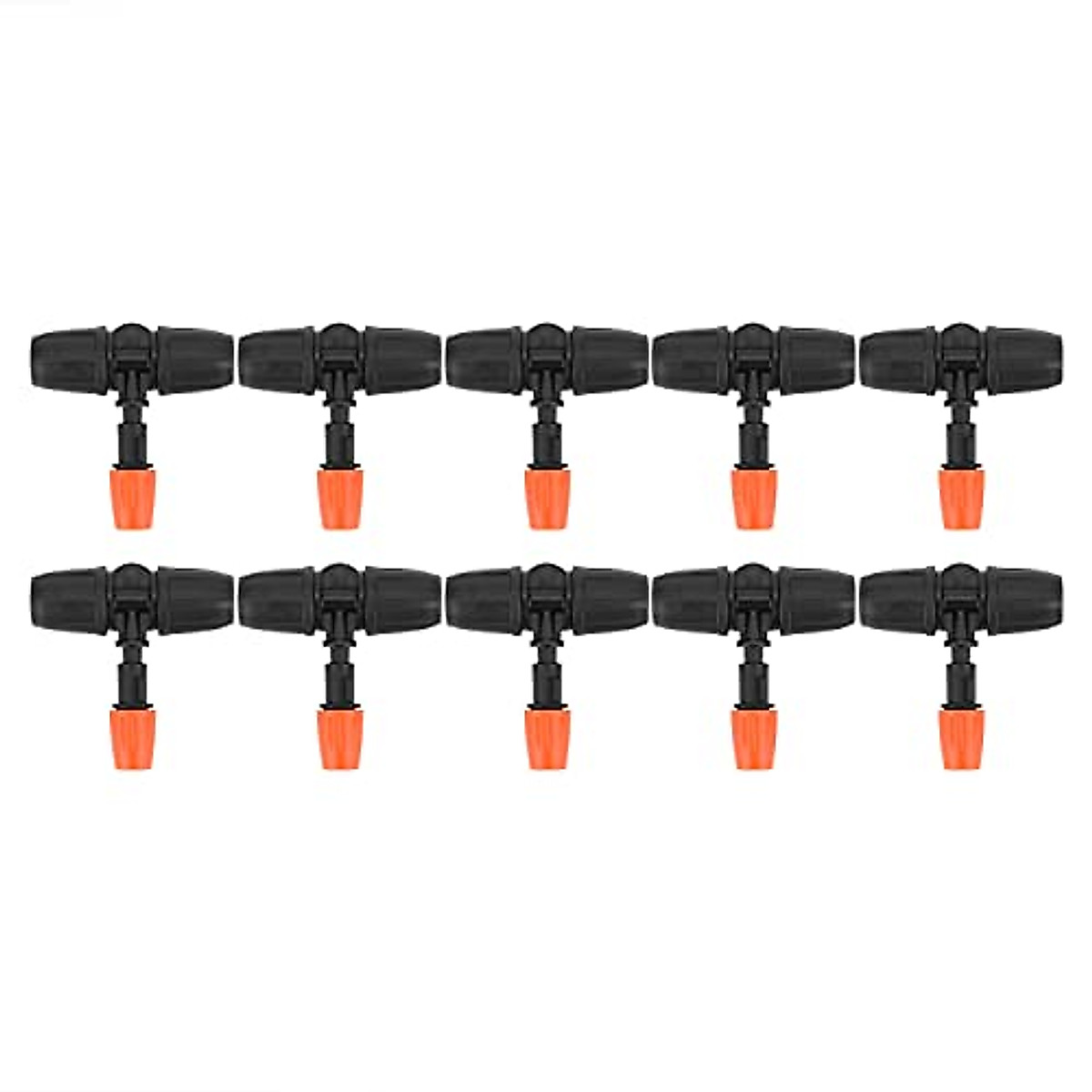 Misting Nozzles, ABS Fall‑Proof Adjustable Misting Spray Nozzle for Terraces for Lawns for Agriculture for Gardens