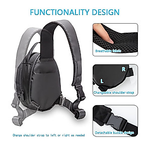 Carrying Case for Oculus Meta Quest 3, Quest 2, Vision Pro, Hard Crossbody Travel Bag for Meta Quest Pro Gaming Headset and Controllers, Lightweight VR Accessories with Portable USB Charging Port