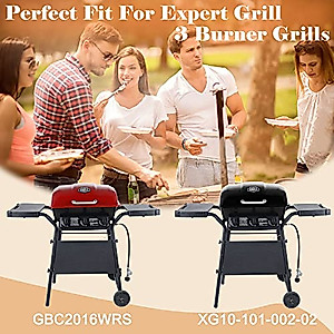 Grill Parts for Expert Grill XG10-101-002-02 3 Burner Gas Grill, 3-PACK Grill Heat Plates and Burner Tubes for 3 Burner Walmart Expert Grill Model