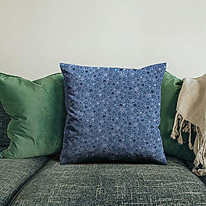 Healifty Floral Comforter 9Pcs Christmas Cotton Fabric Sheet Patchwork Cloth Quilting Precut Scraps Sewing Fabric for DIY Scrapbooking Mouth Cover Purse Bag Making 40x50cm (Blue) Floral Sheets