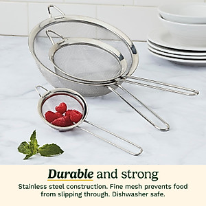 Cuisinart CTG-00-3MS Set of 3 Fine Set of Mesh Strainers, Stainless Steel, Pack of 3