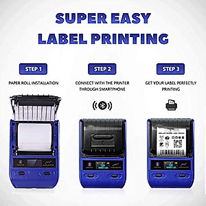 XXXDXDP Receipt Thermal Printer, Portable Personal Bill Printer Printer for Restaurant Sales Retail Compatible