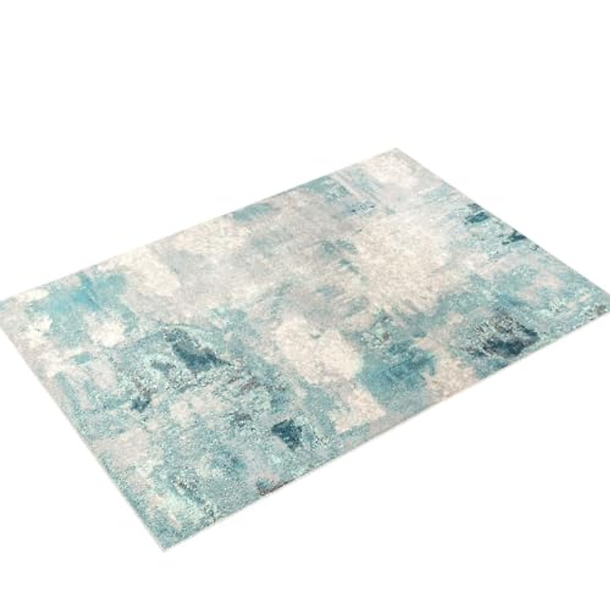JONATHAN Y CTP104A-5 Contemporary POP Modern Abstract Vintage Indoor Area -Rug, Transitional, Bohemian Easy -Cleaning,Bedroom,Kitchen,Living Room,Non Shedding, Cream/Blue, 5 X 8