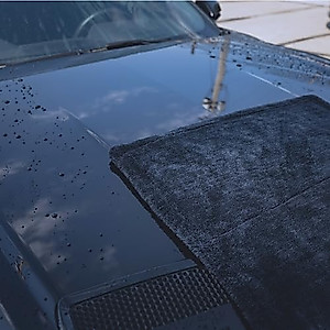 Blackline Car Care XL 3ft x 2ft, Ultra-Absorbant Microfiber Car Drying Towel Twisted Loop Car Drying Towel Extra Large - #1 Rated Car Drying Towel