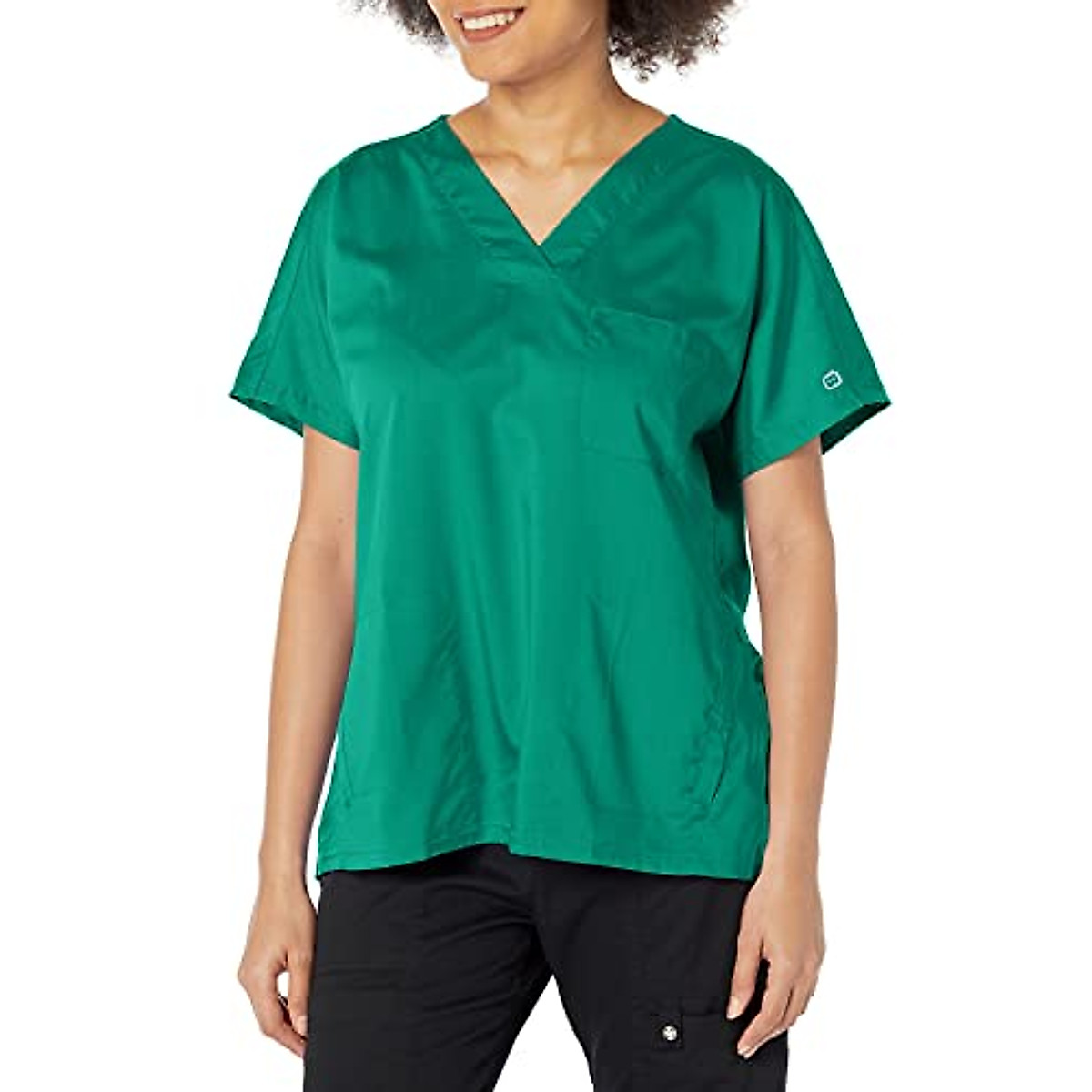 WonderWink Womens Dolman Scrub Top, Hunter, Large US