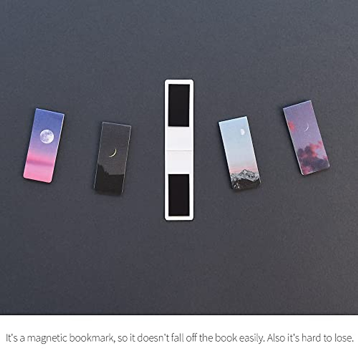 Monolike Magnetic Bookmarks Moon Ver.1, Set of 5