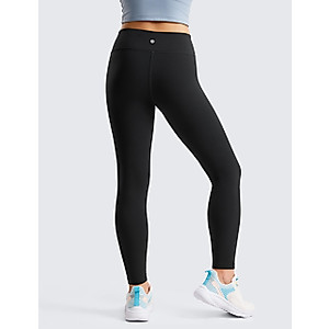 CRZ YOGA Girls Butterluxe Full Length Athletic Leggings - Kids High Waist Lounge Pants Active Dance Running Yoga Tights Black Medium