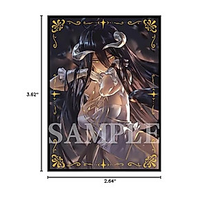 60PCS Anime Card Sleeves MTG Card Shiled Board Game Trading Cards Loader Deck PKM Protector for TCG Standard Size Cards 67x92mm (Laser Saber)