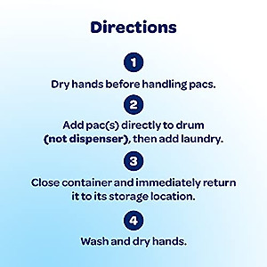 All Mighty Pacs with stainlifters free clear Laundry Detergent, Free Clear for Sensitive Skin, 66 Count - (Pack of 2)