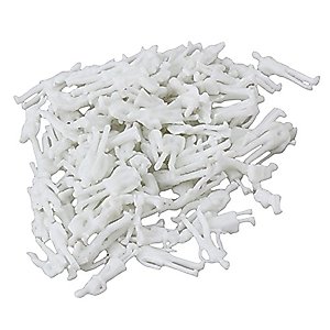 BQLZR White Unpainted Architectural 1:100 Scale Model Figures Standing Little People Figures for Miniature Scenes, White Color Pack of 100