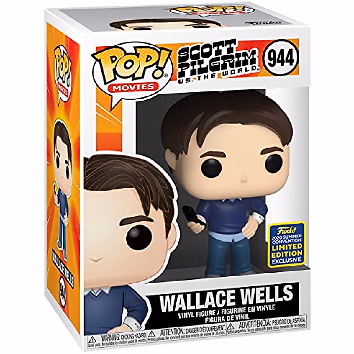 Funko Pop! Movies: Scott Pilgrim vs The World - Wallace Wells, Multicolor 2020 Summer Convention Exclusive