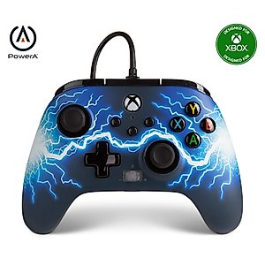 PowerA 1521745-02 Enhanced Wired Controller, Arc Lighting, Double Vibration Function, Back Button, Xbox Series X, S, Xbox One, PC, Windows 10/11 (Officially Licensed Product)