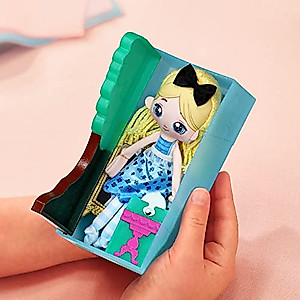 SWEET SEAMS Disney Single Pack Bundle: The Nightmare Before Christmas - Sally & Alice in Wonderland 6" Soft Rag Dolls and Playsets