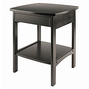 Winsome Wood Claire Accent Table, Black