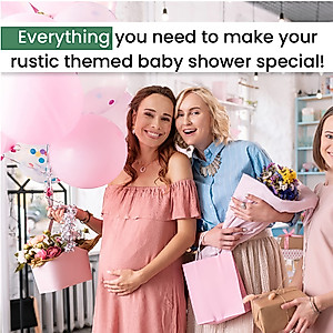 Mandala Crafts Welcome Baby Banner for Gender Neutral Baby Shower Decorations - Baby Shower Banner for Baby Shower Decor - Baby Burlap Banner Garland