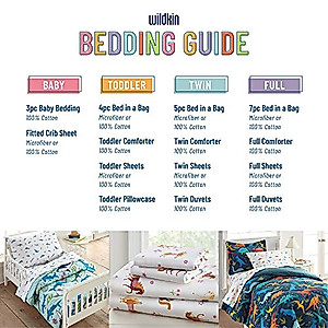 Wildkin Kids 100% Cotton Fitted Crib Sheet for Boys and Girls, Crib Sheets Measures 52 x 28 x 8 Inches, Kids Crib Sheets with Super Soft and Breathable Material (Trains, Planes, and Trucks)