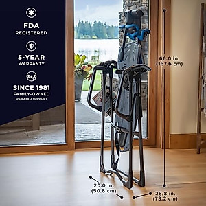 Teeter FitSpine X3 Inversion Table, Deluxe EZ-Reach Ankle System, Back Pain Relief Kit, FDA-Registered (X3A2)