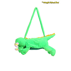 Fun Costumes Magic School Bus Liz Lizard Green Polyester Cartoon Purse