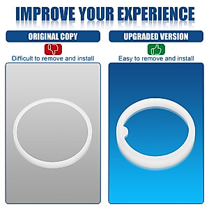 5pcs Replacement Gasket for Takeya Actives, Water Bottle Lid Gaskets Compatible Replacement Ring 18oz 22oz 24oz 32oz 40oz Water Bottle Washer with Spout Cap Rubber Seals(Not for Takeya Original)