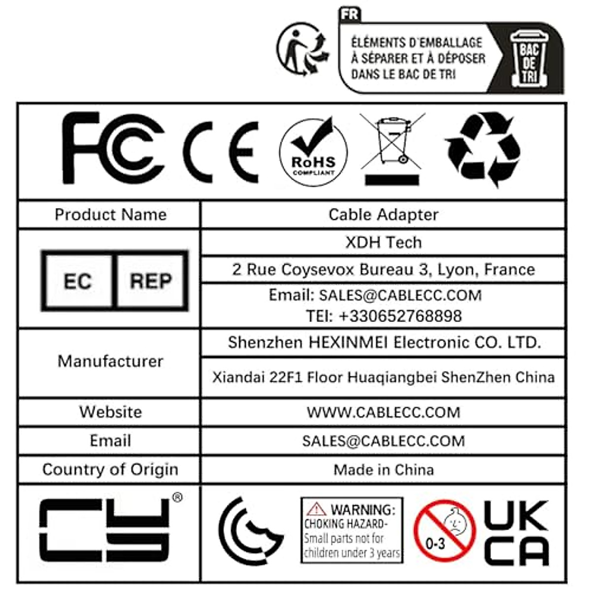 CY Adapter DC 20V 11.0 * 4.5mm Rectangle Input to USB-C Type-C Output 90 Degree Right Angled Power Plug Charge Adapter