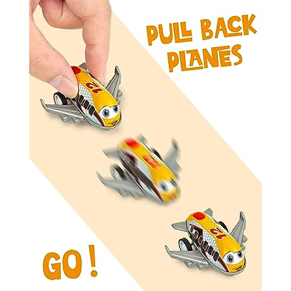 Vileafy 27Pcs Mini Pull Back Airplanes Set Party Favors for Kids Aged 4-8 Years Old, Birthday Return Gifts, Goodie Bag Stuffers, Potty Prizes, Pinata Fillers