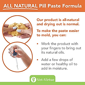 VET-VIRTUE Pill Masking Paste for Dogs, Bacon Flavor - Perfect Pet Medicine Treats to Hide Pills, Medication & Capsules, with Natural Ingredients & Packed with Flavor Dogs Love