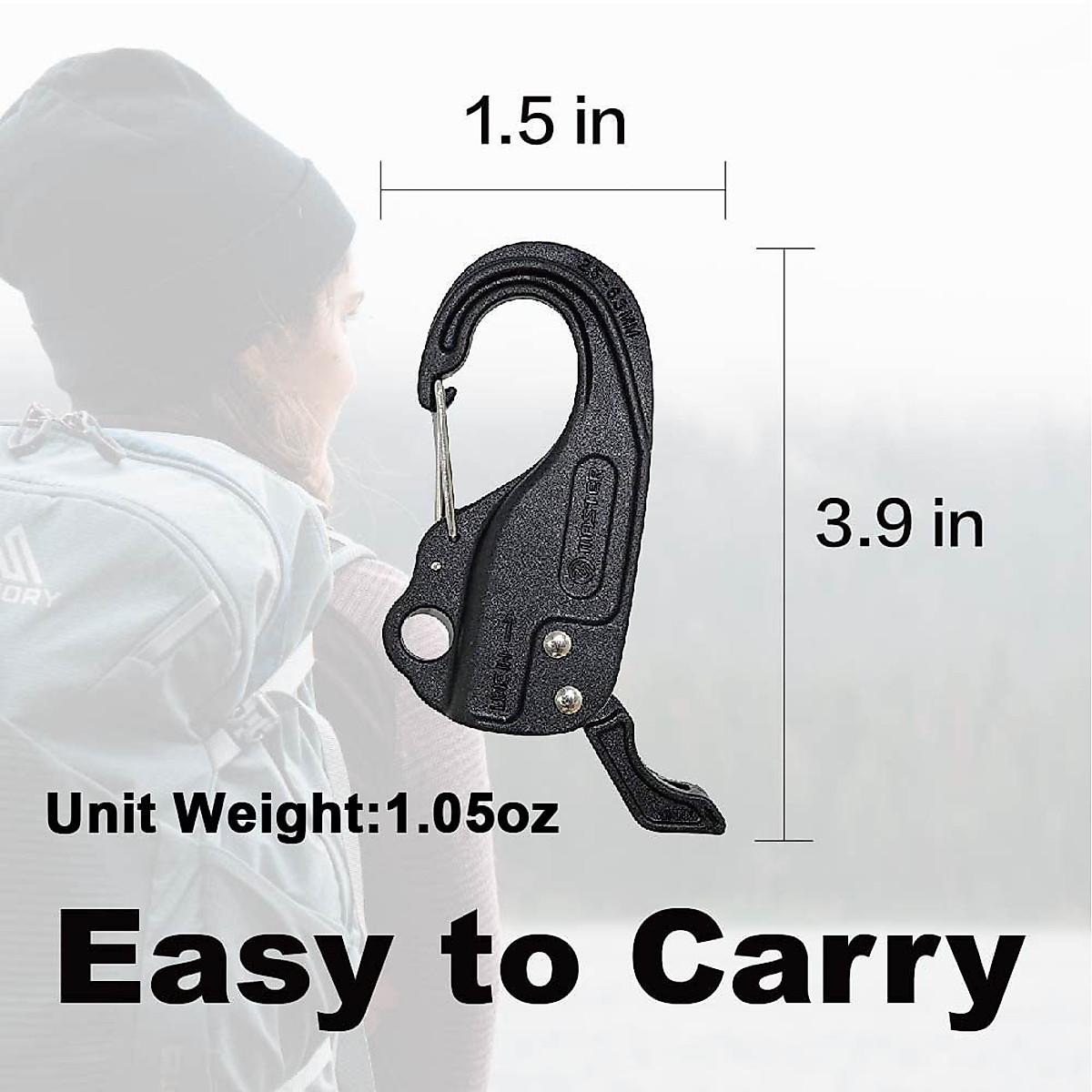 ORXPLUS Tools 2PCS Rope Tightener, Rope Tensioner, Tie Down Mechanism Lock Adjuster fits 1/10"-1/4" Cord for Camping, Outdoor, Garage, Boating, Fishing, Loading