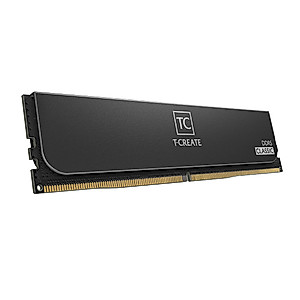 TEAMGROUP T-Create Classic 10L DDR5 64GB Kit (2 x 32GB) 6000MHz (PC5-48000) CL48 Desktop Memory Module Ram, Supports Both Intel & AMD - CTCCD564G6000HC48DC01, Black-UDIMM