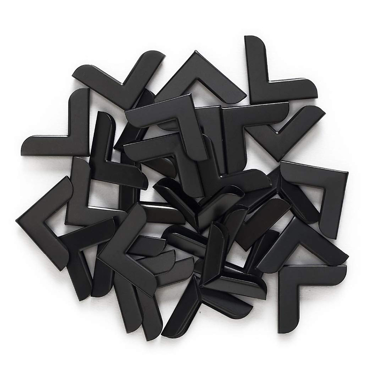 30 pcs/Pack Black Metal Neck Collar Tip Clip Pin for Trousers Blouse Book Album Corner Menus Folders Protector