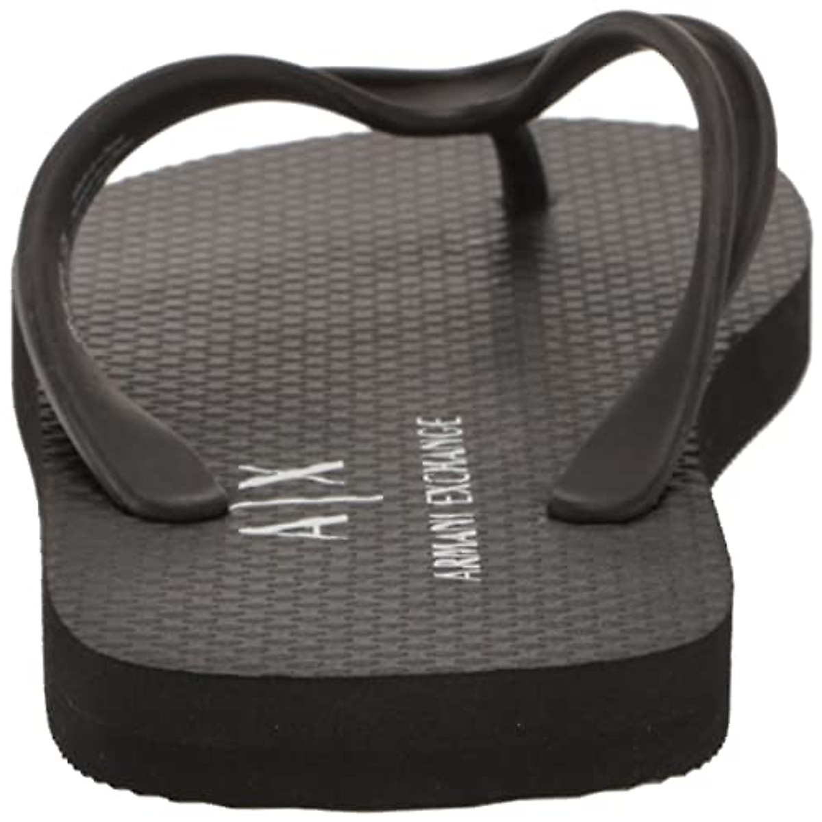 A | X ARMANI EXCHANGE Men's Logo Flip Flop, Black, 10
