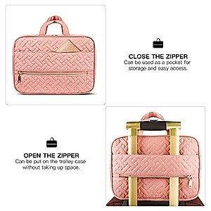 BOOMRICH Toiletry Bag for Women, Travel Hanging Toiletry Bag, Water-resistant Cosmetic Make up Organizer for Travel Accessories Kit, Bathroom Shower (Pink, Large)