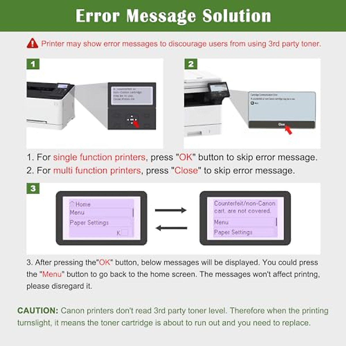 071 CRG 071 CRG-071 Compatible Toner Cartridge Standard Capacity 1200 Pages Black for Canon ImageCLASS LBP120 LBP121 LBP122 LBP122dw MF270 MF272 MF272dw MF273 MF273dw MF275 MF275dw Series Printers