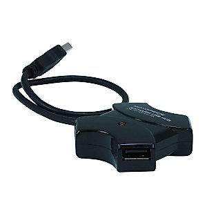 Monoprice 4-Port USB 2.0 Passive Hub - Supports a data transfer rate of up to 480 Mbps, Plug-N-Play, Black