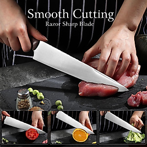Dragon Creek 8.5" Boning Knife for Meat Cutting Japanese Brisket Slicing Trimming Vegetables Knife Razor Sharp Hand Forged Full Tang Deboning Fillet Gyutou Knife Gift Idea