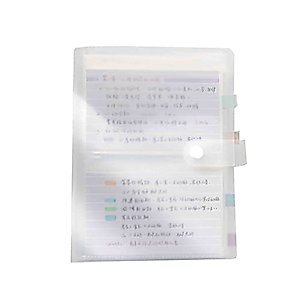 YOAVIP 3x5 Index Cards Clear Plastic Holder Organizer Pouches Book Binder 40 Page Hold 160 Cards