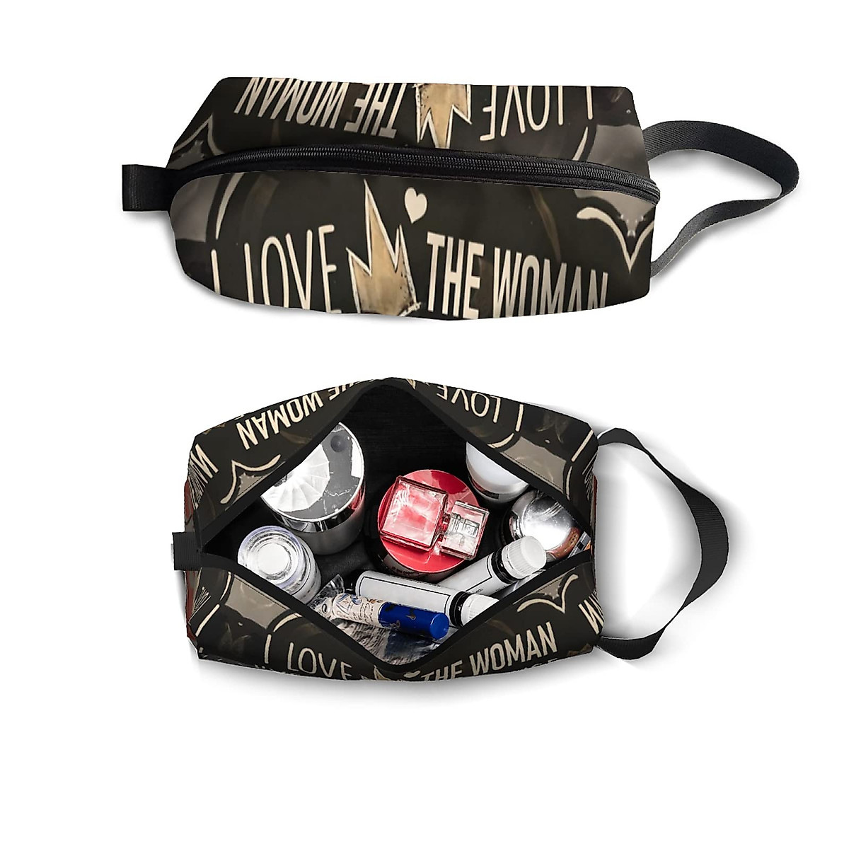 Makeup Bag for Women, Black Girl Stuff, Gifts for Black Women, Travel Size Products for Women, Sister Bags for Black Women, Black Women Makeup Bag