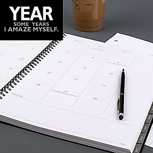 AT-A-GLANCE 2022-2023 Planner, Weekly & Monthly Academic, 8-1/2" x 11", Large, Elevation, Black (75959P05)