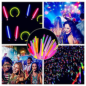 Glow Fever Glow Sticks Bulk 100ct Premium Glow in The Dark Light Up with Lanyards, for Glow Party Supplies, Party Favors, Birthday, Halloween, Graduation, Super Bright, Glow Up to 12 hrs