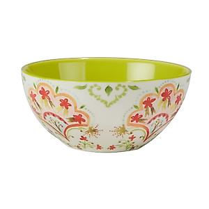 Certified International Francesca All Purpose 12 oz. Bowls, Set of 6 Assorted Designs, Multicolored