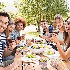 Hyuetrsa 8 Packs Plastic Food Pan with Lids Clear Food Storage Containers 1/6 Size 6 Inch Deep Restaurant Commercial Hotel Pans Stackable Polycarbonate Pan for Vegetables Fruits Beans Corns