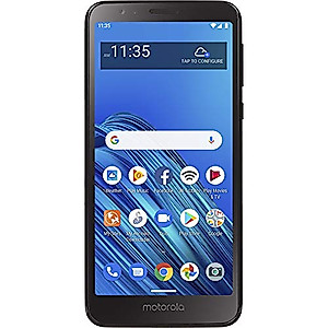 Motorola TracFone Moto E6 4G LTE Prepaid Smartphone (Locked) - Black - 32GB - Sim Card Included - CDMA - Fustration Free Packaging