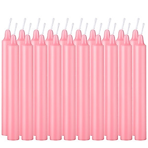 20 Pcs Pink Taper Spell/Chime Taper Candle,4 Inch Dinner Candle Sticks for Birthdays, Parties, Wicca Wiccan Supplies and Christmas