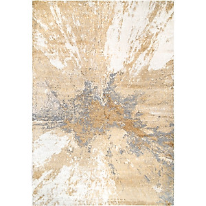 nuLOOM Cyn Contemporary Abstract Area Rug, 8' x 10', Gold