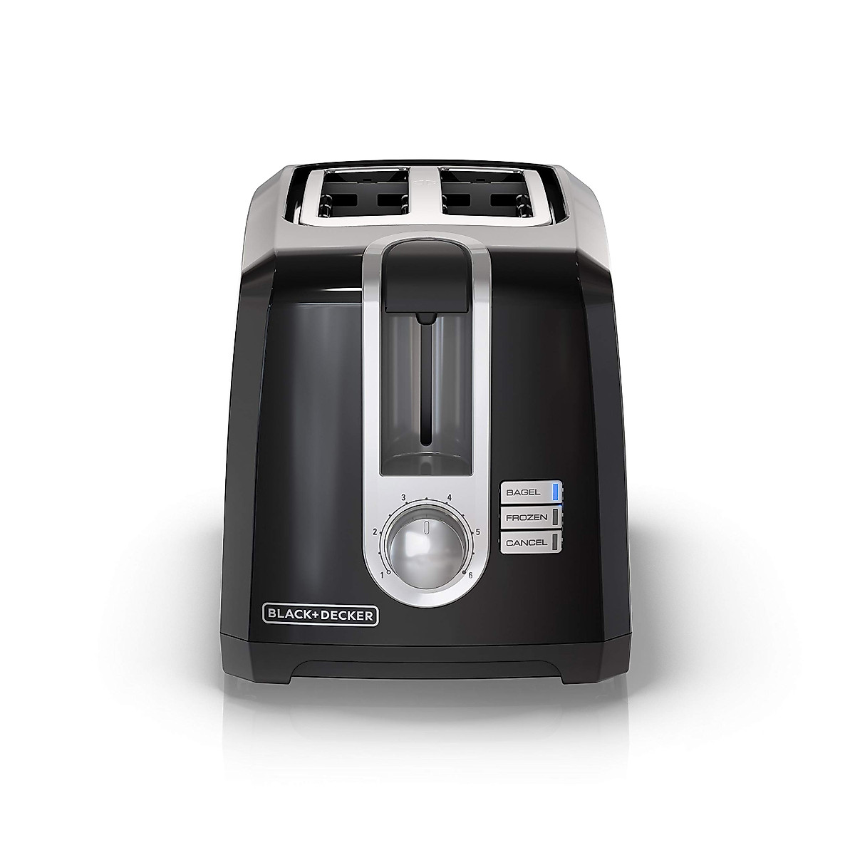 BLACK+DECKER 2-Slice Extra-Wide Slot Toaster, Square, Black, T2569B