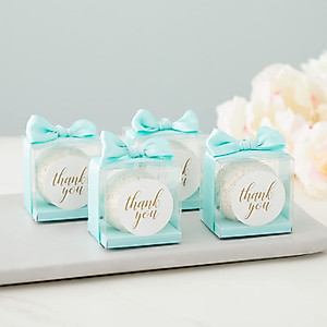Juvale 100 Pack 2x2x2 Clear Plastic Favor Boxes Bulk for Small Wedding Party Gift Treats